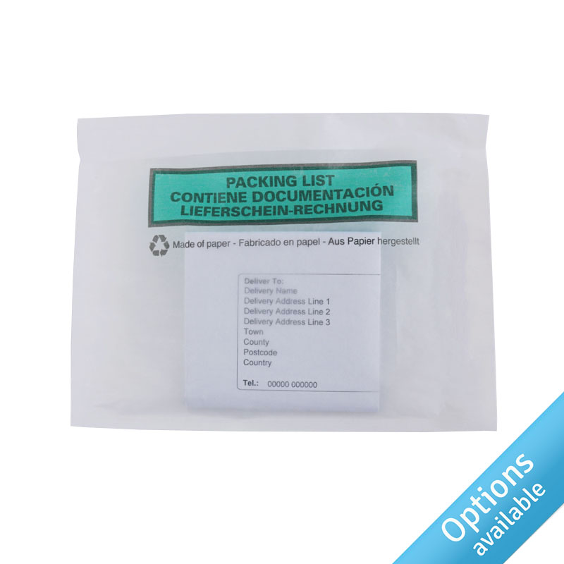 Eco-Friendly Document Enclosed Wallets - Paper - 100% Recyclable